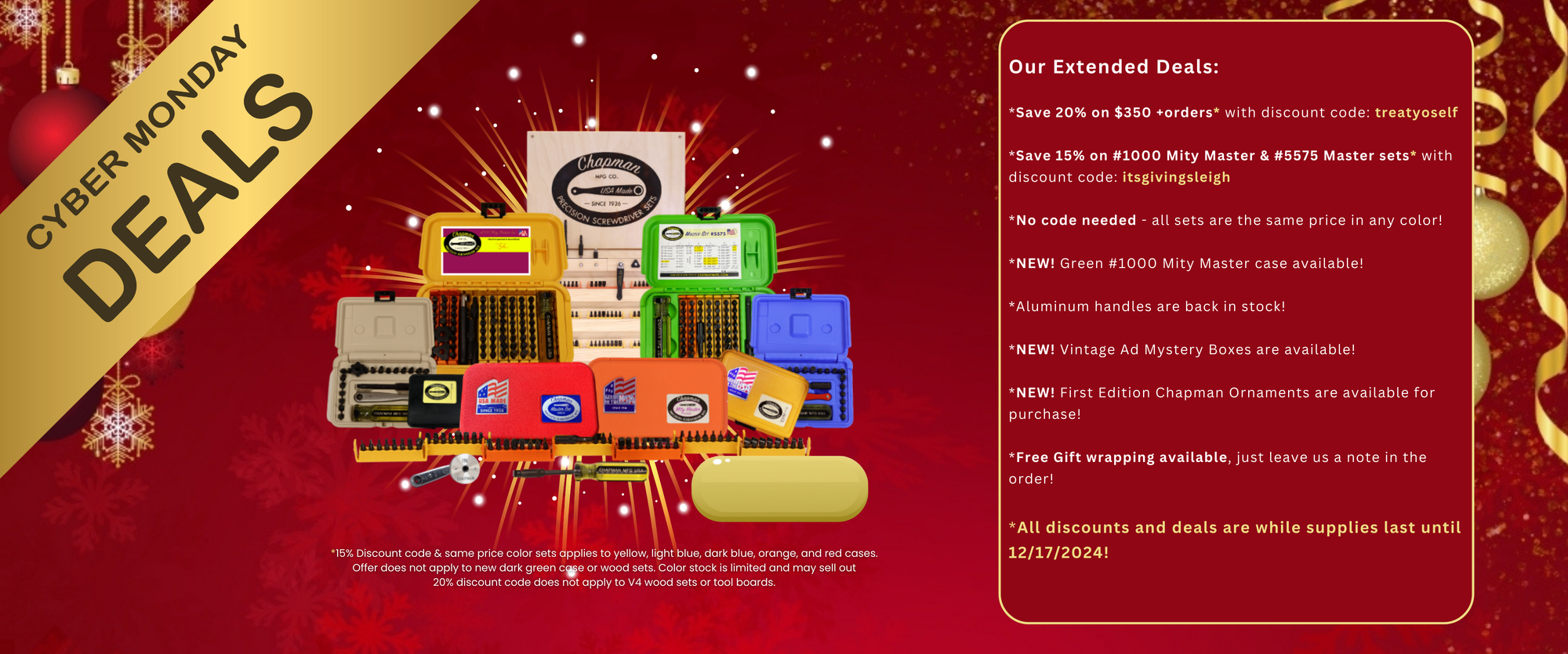 Speciality Screwdriver Sets Made in the USA by Chapman Manufacturing