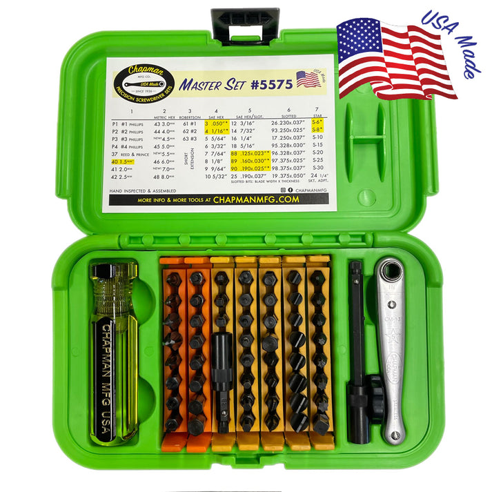 #5575 Master Screwdriver Set | Chapman MFG – Chapman Manufacturing